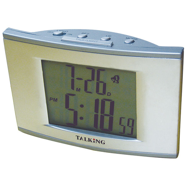 Square DESIGN Talking Digital Alarm Clock suitable for the blind and ...