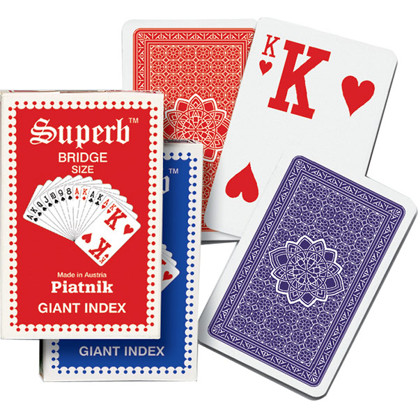 Large Print Bridge Playing Cards for the Visually Impaired