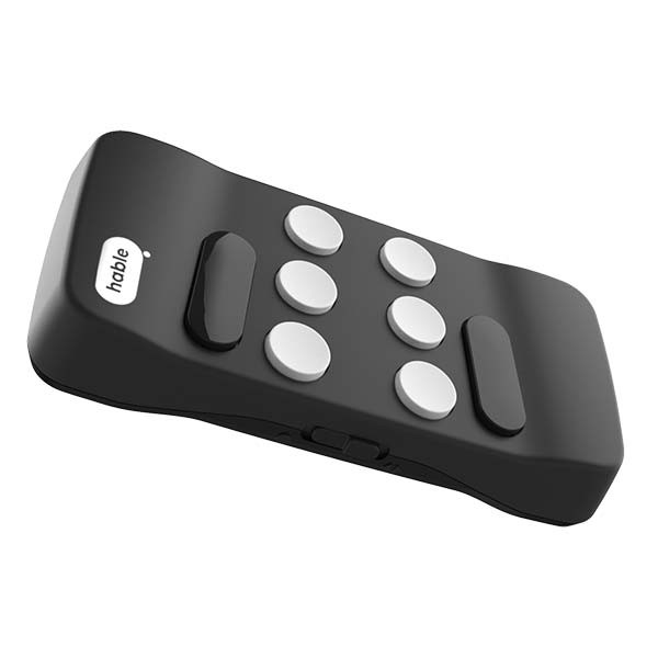 Hable One Mini Braille Perkins Keyboard for Blind Individuals, designed ...