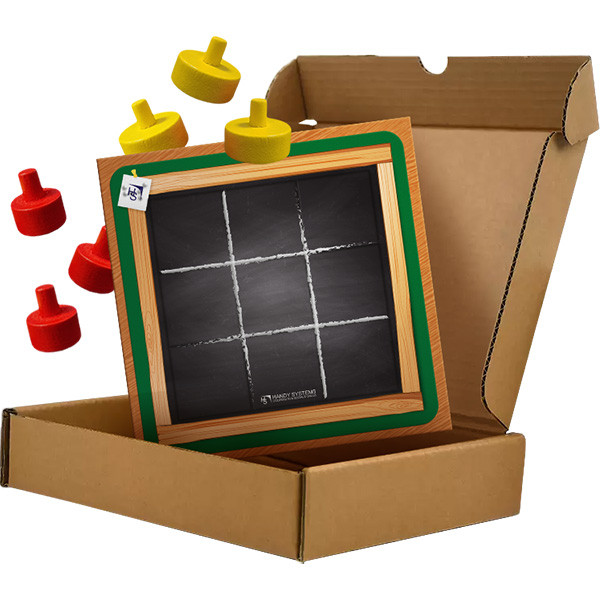 Tactile and Magnetic Tic-Tac-Toe Game for the Blind or Visually Impaired