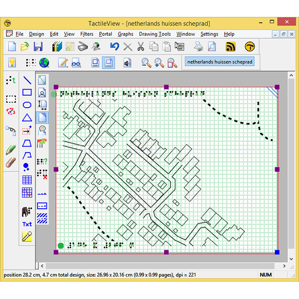 TactileView Graphic and Tactile Design Software for the Blind