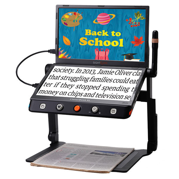 Foldable Clover Book XL Video Magnifier for the Visually Impaired