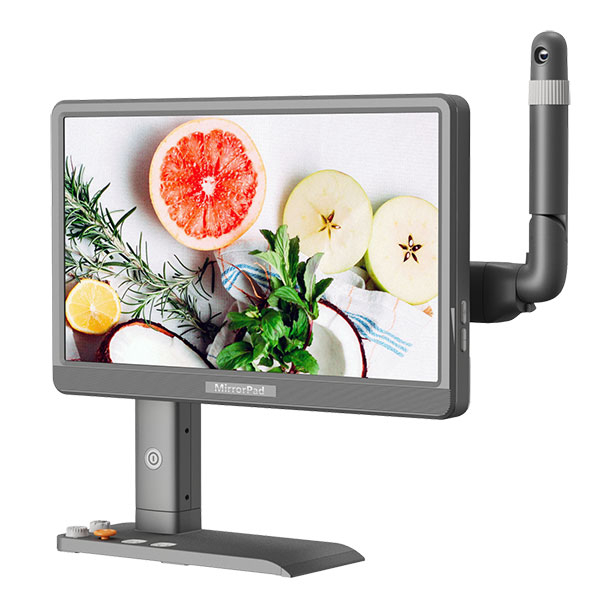 Touchscreen video magnifier with MirrorPad smartphone output for ...